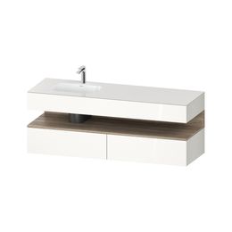 Duravit Einbauwaschtisch-M&ouml;bel-Set Qatego 160x50x60cm, Kon-WTU, B, B l, E Ma/w hgl (QA4795055220010)