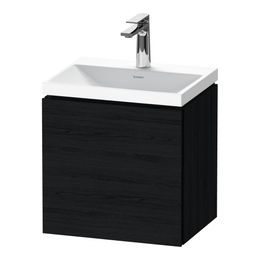Duravit M&ouml;bel-Set L-Cube 45x35x48cm, 1 T&uuml;r, An R, m Hahnl., Ei sw (LC6949O16160000)