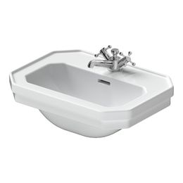 Duravit Handwaschbecken 1930 50x36,5cm, m HL, &Uuml;L, Hahnlochbank, wei&szlig; (0785500000)