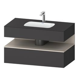 Duravit Einbauwaschtisch-M&ouml;bel-Set Qatego 100x55x60cm, T m/Gr m, Kon-WTU, Nischenb (QA4786091490010)