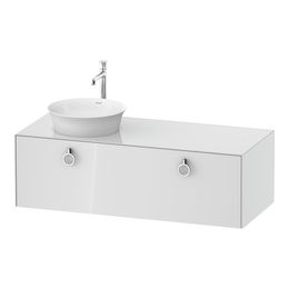 Duravit Waschtischunterschrank White Tulip 130x55cm, 1 AZ m Gr., Beck. li, we hgl (WT4982L8585)