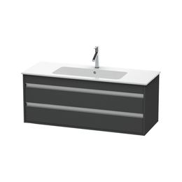 Duravit Waschtischunterschrank Ketho 120x47,5cm, graph ma, 2 Schubk., wandh&auml;ngend (KT643104949)