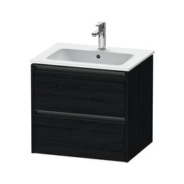 Duravit Waschtischunterschrank Ketho.2 61x48cm, Ei sw, 2 Schub., wandh&auml;ngend (K25262016160000)