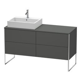 Duravit Waschtischunterschrank XSquare 140x77,8x53,8cm, 4 AZ, st, B li, graph m (XS4923L4949)