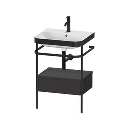 Duravit M&ouml;belwaschtisch-Kombi Happy D.2 Plus 57,5x49cm, 1 HL, gra m, m Konso, 1 Lad (HP4740O8080)