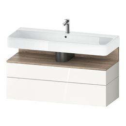 Duravit Waschtischunterschrank Qatego 119x47x59cm, E Ma/w g, 1 Kast, 1 Ausz. (QA4396055220000)