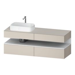 Duravit Waschtischunterschrank Qatego 160x55x60cm, w m/ta m, Pl, Beck. li (QA4777018910000)