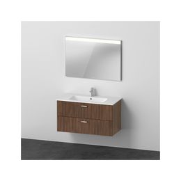 Duravit M&ouml;bel-Set XBase 2 Schubk&auml;sten, 103cm, Nussbaum dunkel (XB0072021210000)
