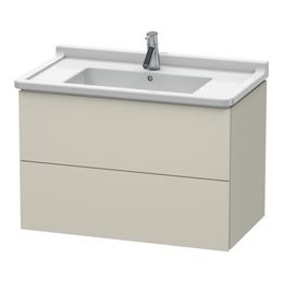 Duravit Waschtischunterschrank L-Cube 82x46,9cm, Tau matt, 2 Schub., wandh&auml;ngend (LC626508383)