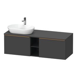 Duravit Waschtischunterschrank D-Neo 140x55cm, 2 A, 1 Pl, B L, b geb/Gra ma (DE4950L04490000)