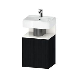 Duravit Waschtischunterschrank Qatego 44x35x64,5cm, 1 T, T l, we hgl./Eiche sw (QA4076L22160000)