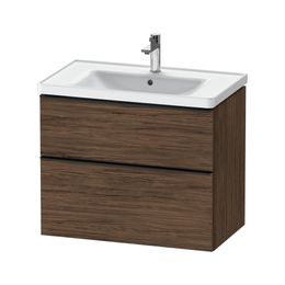 Duravit Waschtischunterschrank D-Neo 78,4x45,2cm, sw/Nuss d, 1 Kast, 1 Ausz. (DE43550BD210000)