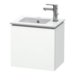 Duravit Waschtischunterschrank L-Cube 42x29,4x40cm, wandh&auml;ngend, T&uuml;r re, wei&szlig; matt (LC6272R1818)
