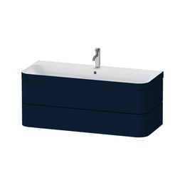 Duravit M&ouml;belwaschtisch-Unterschrank Happy D.2 Plus 117,5x49cm, 2 Schubk., 1 HL, blau s-matt (HP4639O98980000)