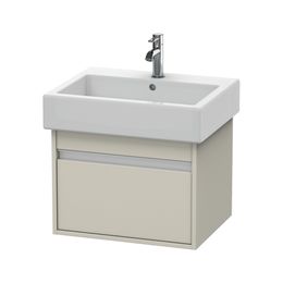 Duravit Waschtischunterschrank Ketho 55x44cm, Taupe, 1 Auszug, wandh&auml;ngend (KT668609191)