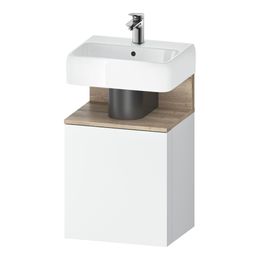 Duravit Waschtischunterschrank Qatego 44x35x64,5cm, 1 T, T. re, Ei Marmor/w ma (QA4076R55180000)