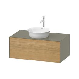 Duravit Waschtischunterschrank White Tulip 100x55cm, E N m/StG g, 1 AZ, 1 Pl, wandh&auml;ngend (WT49760H5H2)
