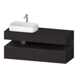 Duravit Waschtischunterschrank Qatego 140x55x60cm, gra m/Gr m, Pl, Beck. li (QA4765049800000)