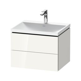 Duravit M&ouml;bel-Set L-Cube 60x48x48cm, m Hahnl., we. hgl, 2 Schub. (LC6950O22220000)