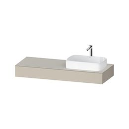 Duravit Konsole Qatego 140x55x17cm, T matt, 1 Ausschn, Beck. re (QA4804083830000)