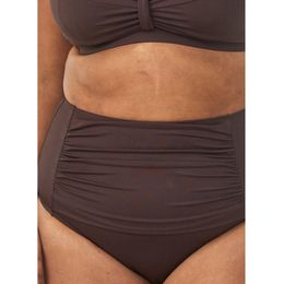 Swim By Zizzi Bikinihose 'Basic' Damen Gr&ouml;&szlig;e 9XL dunkelbraun