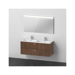 Duravit M&ouml;bel-Set XBase 2 Schubk&auml;sten, 130cm, Nussbaum dunkel (XB0074021210000)