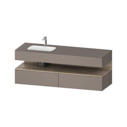 Duravit Einbauwaschtisch-M&ouml;bel-Set Qatego 160x50x60cm, Kon-WTU, B, B l, E Ma/Ba ma (QA4795055430010)