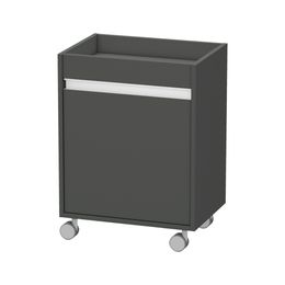 Duravit Rollcontainer Ketho 50x36x67cm, T&uuml;r links, graphit matt (KT2530L4949)