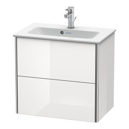 Duravit Waschtischunterschrank Compact XSquare 61x38,8cm, Tau, 2 Schubk., wandh&auml;ngend (XS416509191)