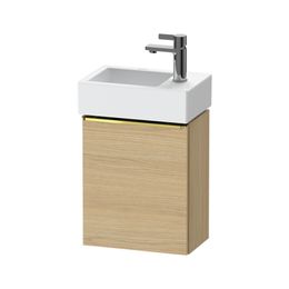 Duravit Waschtischunterschrank D-Neo 36,4x22,2x44cm, 1 T&uuml;r, An R, g pol/Ei N (DE4218R34300000)