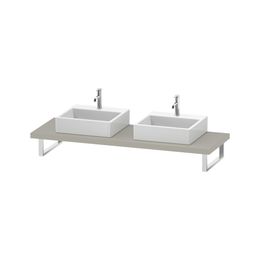 Duravit Konsole L-Cube 80-200x55cm, 2 A., St&auml;r 4.5cm, Tau matt (LC103C08383)