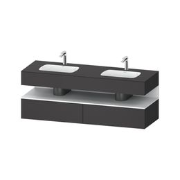 Duravit Einbauwaschtisch-M&ouml;bel-Set Qatego 160x55x60cm, Konsolen-Waschtischunterbau, we m/Grap ma (QA4797018490000)