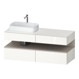 Duravit Waschtischunterschrank Qatego 140x55x60cm, T m/we g, Pl, Beck. li (QA4765091220000)