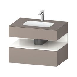 Duravit Einbauwaschtisch-M&ouml;bel-Set Qatego 80x55x60cm, we hg/b ma, Konsolen-Waschtischunterbau (QA4785022430000)