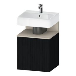 Duravit Waschtischunterschrank Qatego 49x42x64,5cm, 1 T, T r, T matt/Eiche sw (QA4077R83160000)