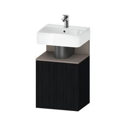 Duravit Waschtischunterschrank Qatego 44x35x64,5cm, 1 T, T. li, bas. m/Eich sw (QA4076L43160000)