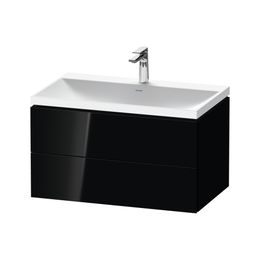 Duravit M&ouml;bel-Set L-Cube 80x48x48cm, m Hahnl., sw hgl, 2 Schub. (LC6951O40400000)