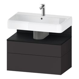 Duravit Waschtischunterschrank Qatego 79x47x59cm, E sw/gra m, 1 Kast, m B (QA4394016800010)