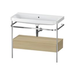 Duravit M&ouml;belwaschtisch-Kombi Happy D.2 Plus 97,5x49cm, o HL, Me E, m Kons, 1 Lad (HP4843N7171)