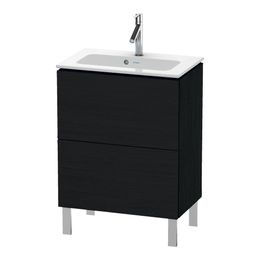 Duravit Waschtischunterschrank Compact L-Cube 62x39,1cm, Ei sw, 2 Ausz&uuml;ge, stehend (LC667301616)