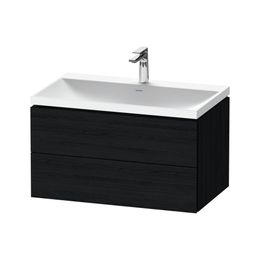 Duravit M&ouml;bel-Set L-Cube 80x48x48cm, m Hahnl., Ei sw, 2 Schub. (LC6951O16160000)