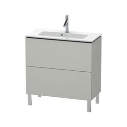 Duravit Waschtischunterschrank Compact L-Cube 82x39,1cm, betongr ma, 2 Ausz., stehend (LC667400707)