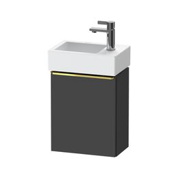 Duravit Waschtischunterschrank D-Neo 36,4x22,2x44cm, 1 T&uuml;r, An R, g pol/gra m (DE4218R34490000)