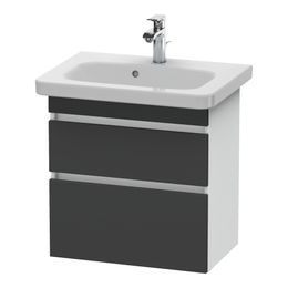 Duravit Waschtischunterschrank Com DuraStyle 58x36,8cm, gra m/we ma, 2 SchKa., wandh&auml;ngend (DS647904918)