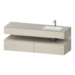 Duravit Einbauwaschtisch-M&ouml;bel-Set Qatego 160x50x60cm, Kon-WTU, B, B re, Tau matt (QA4796083830010)