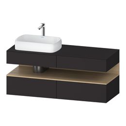 Duravit Waschtischunterschrank Qatego 140x55x60cm, E na/gra m, Pl, B l, B (QA4765030800010)