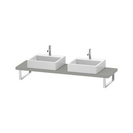 Duravit Konsole Cpmpact L-Cube 80-200x48cm, 2 A., St&auml; 4.5cm, betongr ma (LC101C00707)