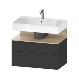 Duravit Waschtischunterschrank Qatego 79x47x59cm, E Ma/Gra m, 1 Kast, 1 Ausz. (QA4394055800000)