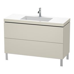 Duravit Waschtischunterschrank c-bonded L-Cube 120x48cm, 1 HL, Tau matt, 2 Ausz., steh. (LC6939O8383)