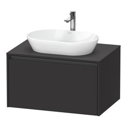 Duravit Waschtischunterschrank Ketho.2 80x55cm, gra m, Pl m 1 Ausschn, wandh&auml;ngend (K24885080800000)
